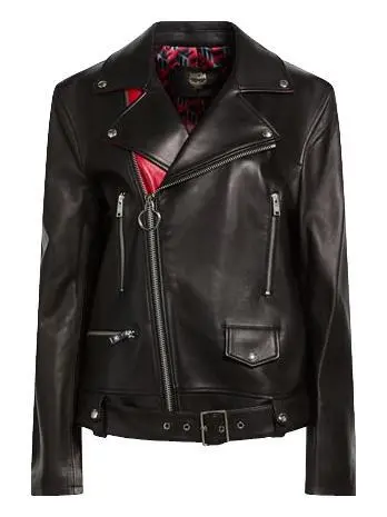 Mcm Lambskin Biker Jacket - Black