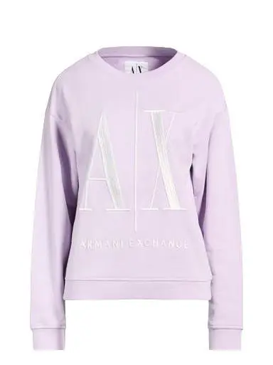 Armani Exchange Cotton-blend French Terry Sweatshirt - Purple