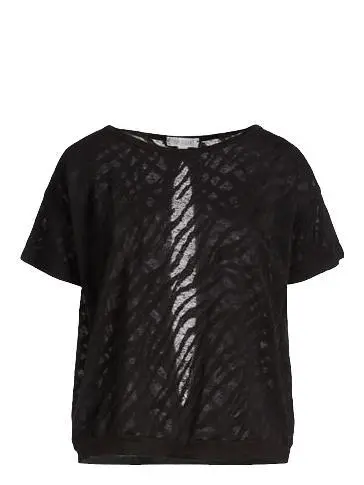 Crossley Jacquard Knit Top - Black