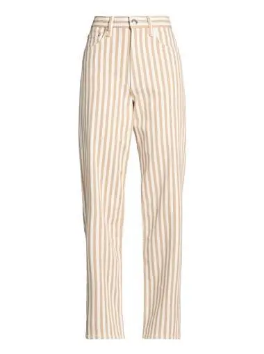 Rag & Bone Straight-leg Striped Jeans - Beige