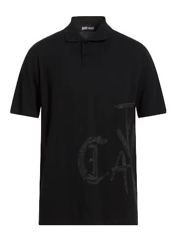 Just Cavalli Polo Shirt Size Cotton - Black