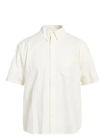 Nike Shirt Ivory Size Cotton, Nylon, Polyester, Elastane - White