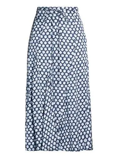 Maje Midi Slip Skirt - Blue