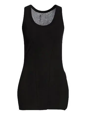 Masnada Tank Top In Cotton And Viscose - Black