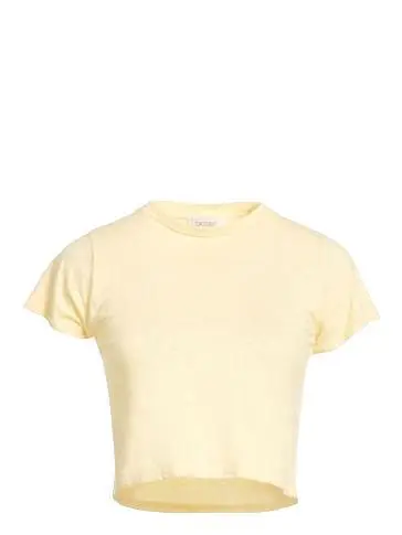 Crossley Cropped Jersey Tee - Yellow