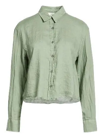 Crossley Solid Linen Shirt - Sage Green