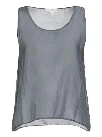 Crossley Top In Cotton And Silk - Grey
