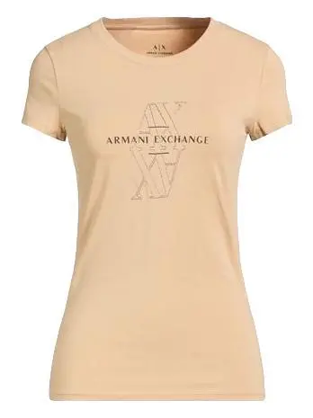 Armani Exchange Logo-print T-shirt - Beige