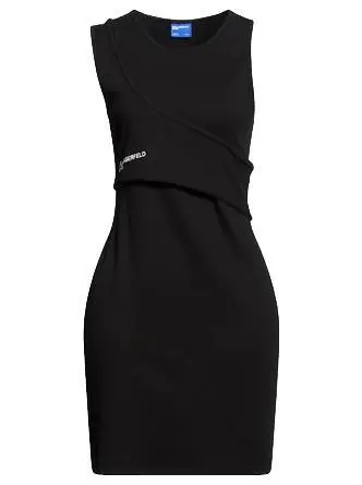 Karl Lagerfeld Flared Mini Dress - Black