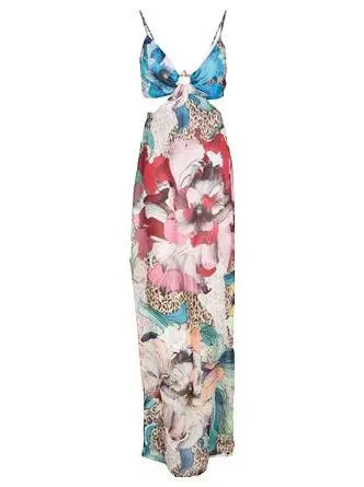 Just Cavalli Floral Print Maxi Dress - Azure