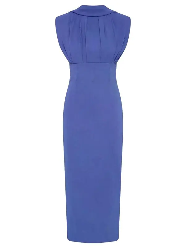 Rachel Gilbert Dion Pleated Dress - Blue