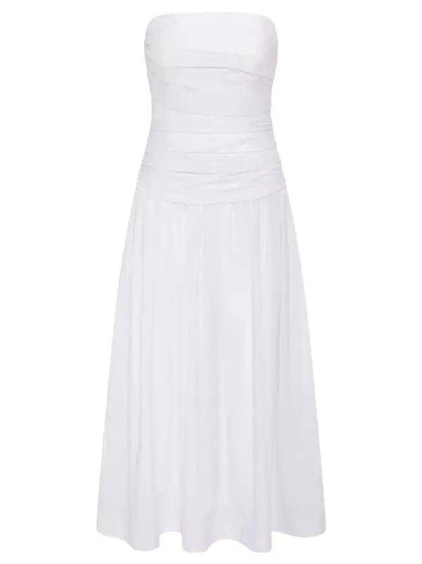 Rachel Gilbert Gale Strapless Dress - White