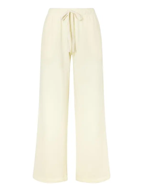 TWP Cotton Drawstring Track Pants - Yellow