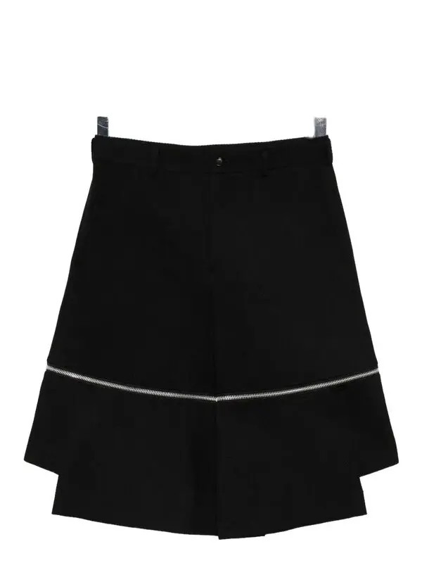 Comme Des Garçons Zip-detail Shorts - Black