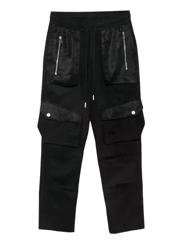 YES LONDON Paneled Cargo Pants - Black