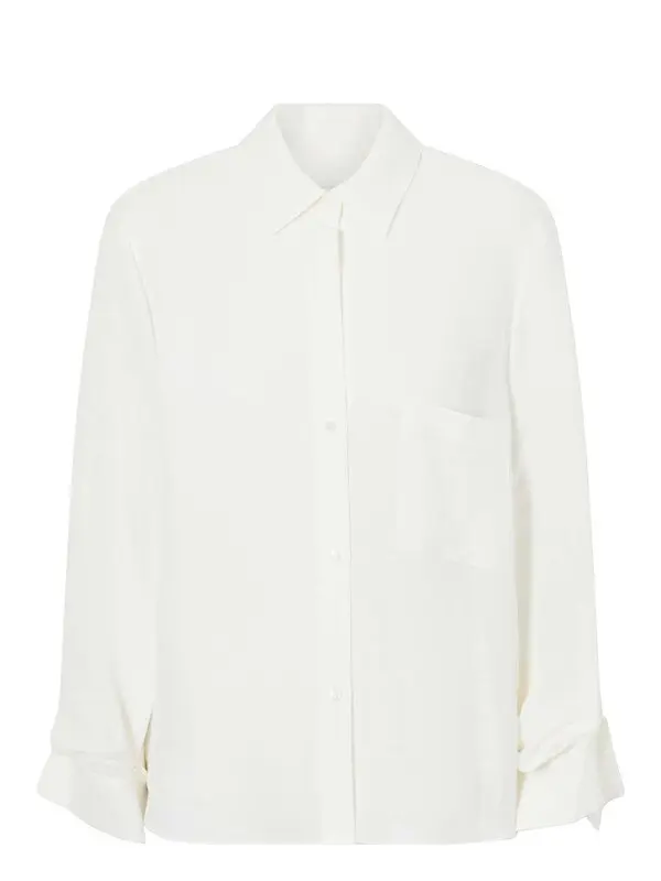 TWP Next Morning Linen And Silk-blend Shirt - Ivory