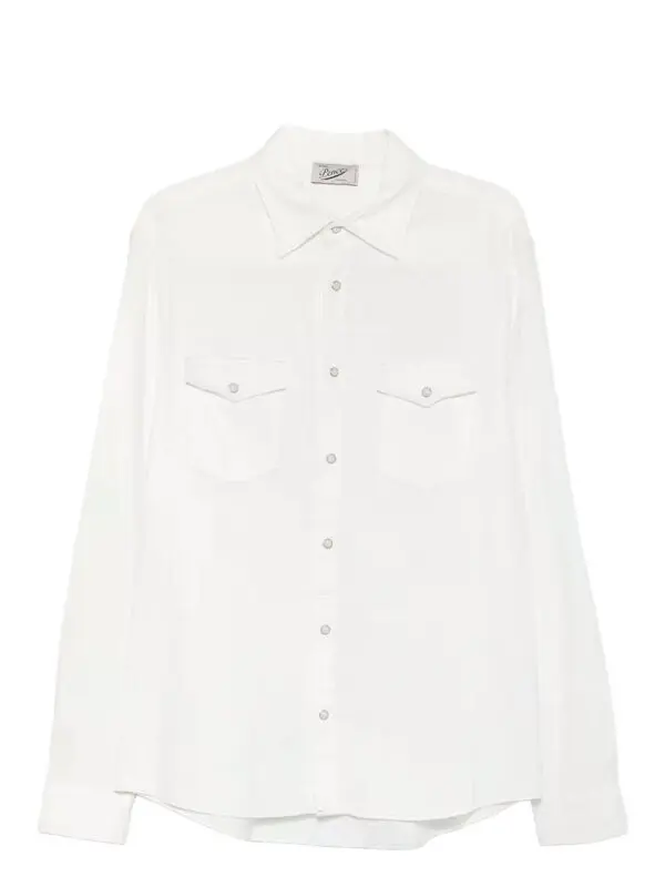 PENCE 1979 Samu Press-stud Fastening Shirt - Neutrals