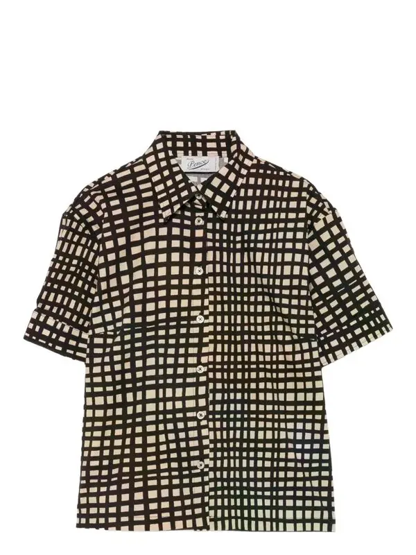 PENCE 1979 Laura Check-pattern Shirt - Black