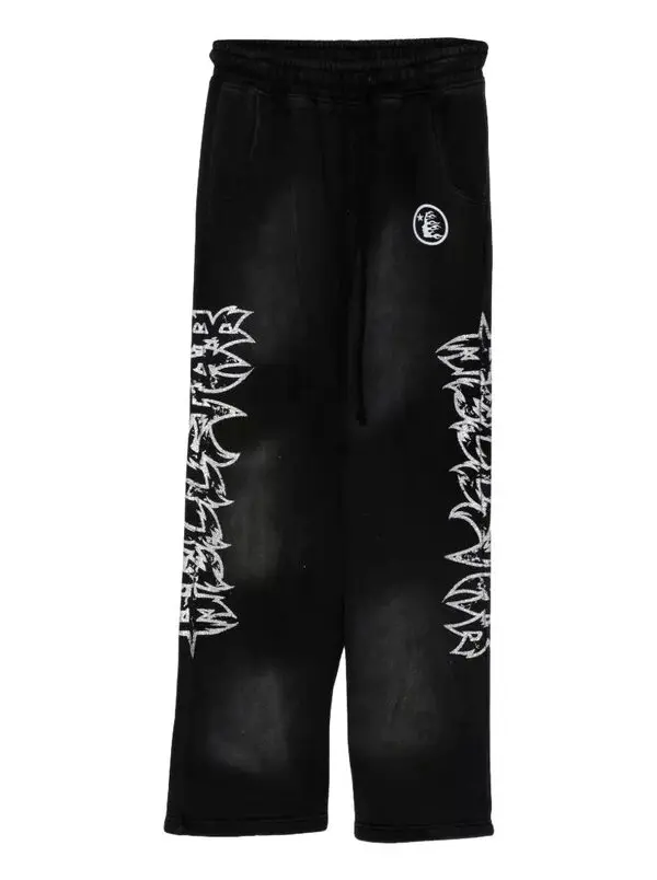 HELLSTAR Graphic-print Track Pants - Black