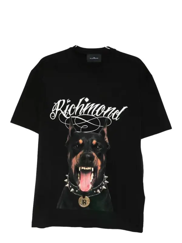 John Richmond Graphic-print T-shirt - Black