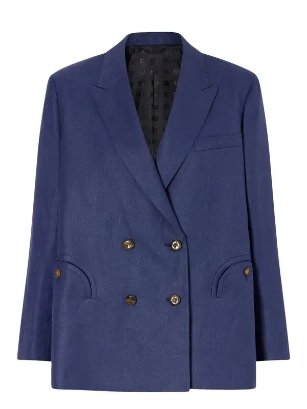BLAZÉ MILANO Nightbreak Double-breasted Blazer - Blue