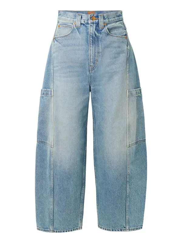JAMIE HALLER The Crop Painter Jeans - Blue