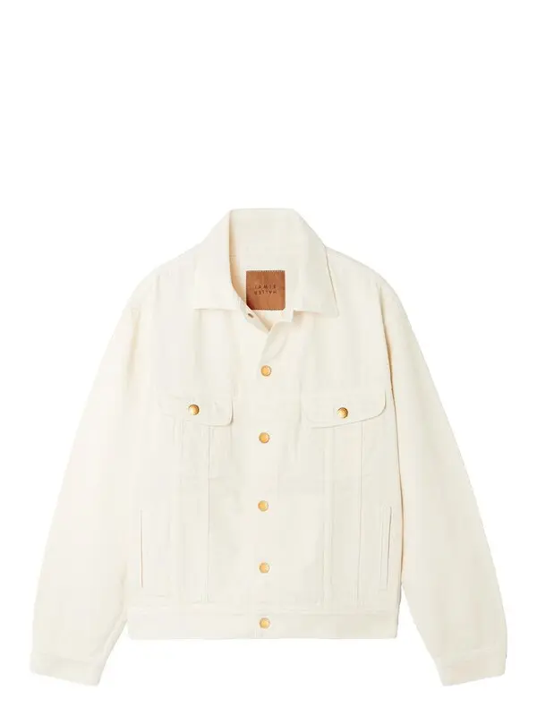 JAMIE HALLER The Loverboy Denim Jacket - Neutrals