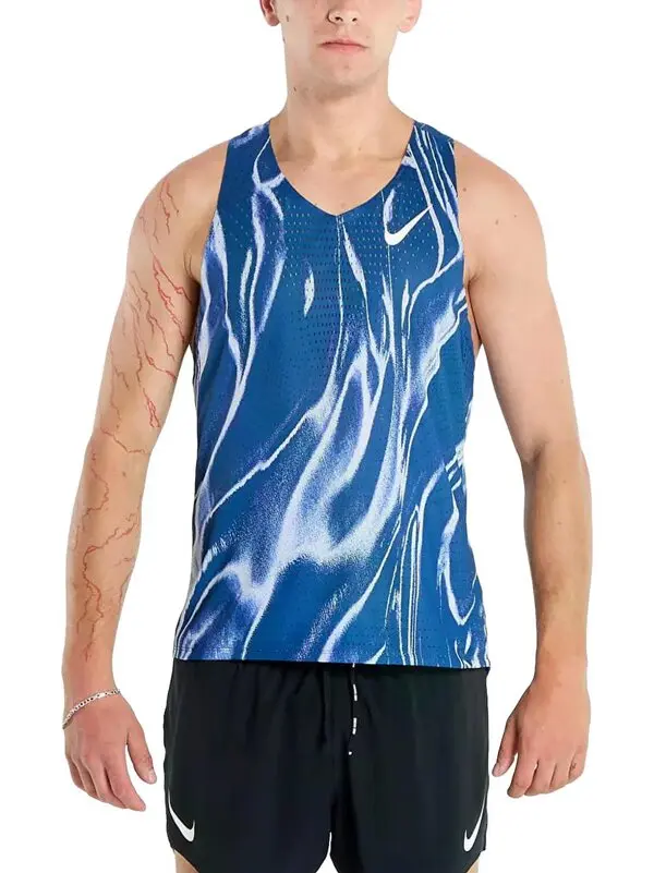 Nike Marble-print Tank Top - Blue