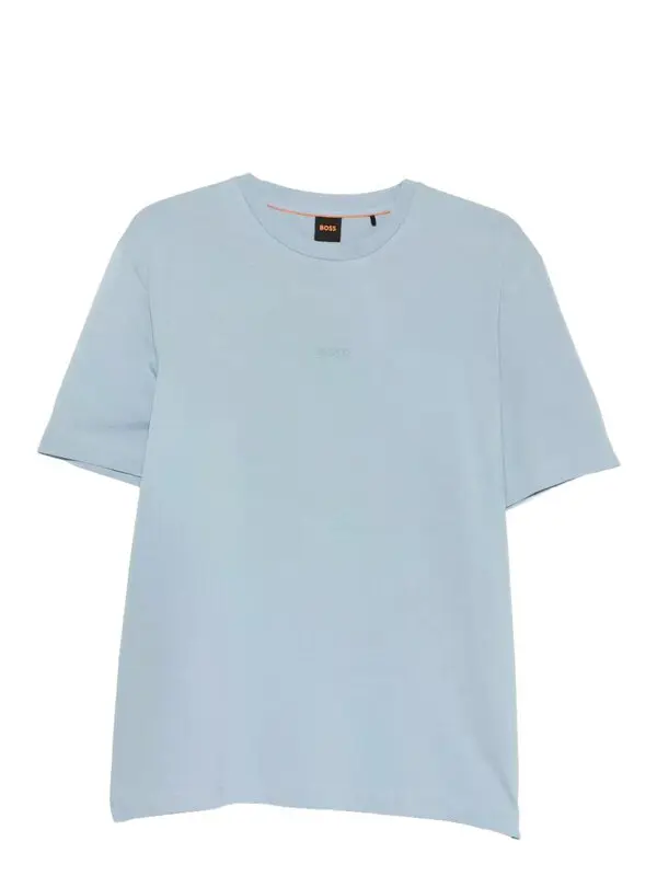 BOSS Logo-emed T-shirt - Blue