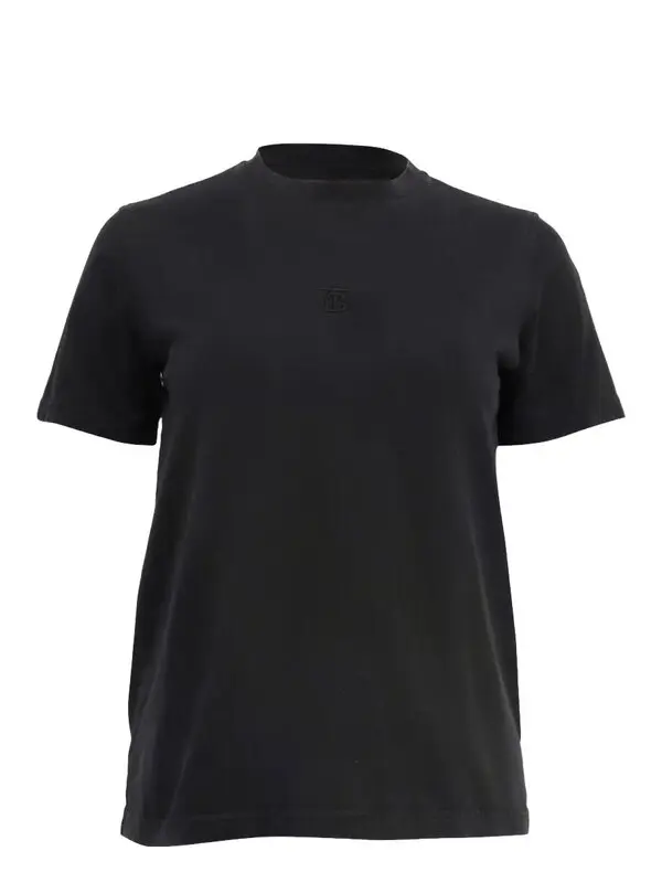 Burberry Logo-embroidered T-shirt - Black