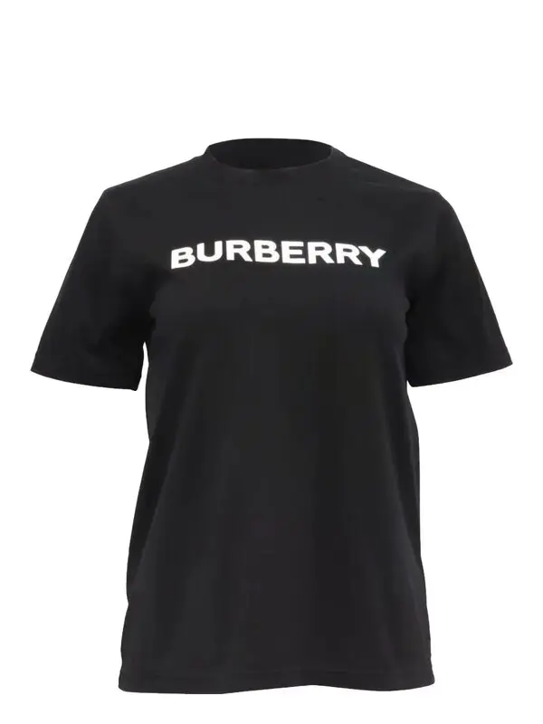 Burberry Logo-print Crew-neck T-shirt - Black