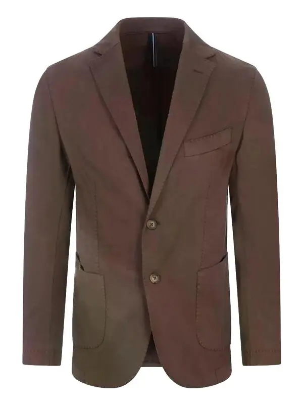 RUSSOCAPRI Buttoned Cotton Blazer - Green