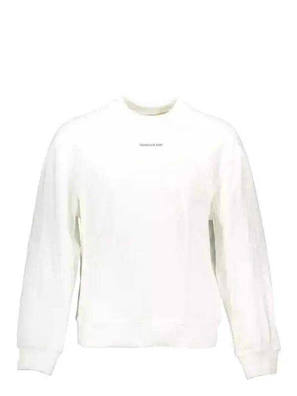 Calvin Klein Logo-print Crew-neck Sweater - White