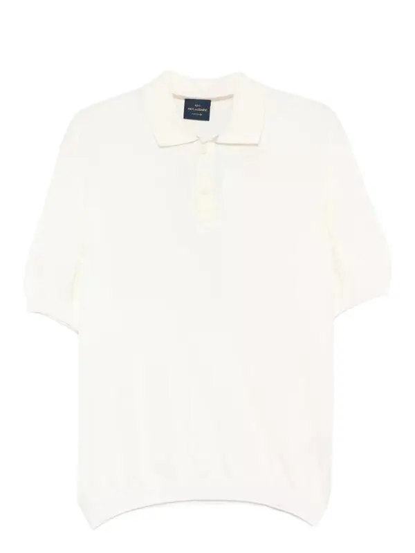 Paul & Shark Fine-knit Polo Shirt - White