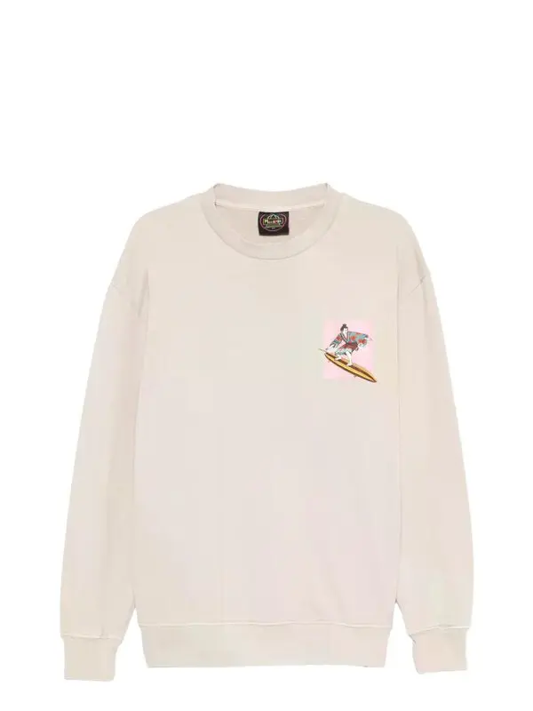 MAUNA KEA Graphic Print Sweatshirt - Neutrals
