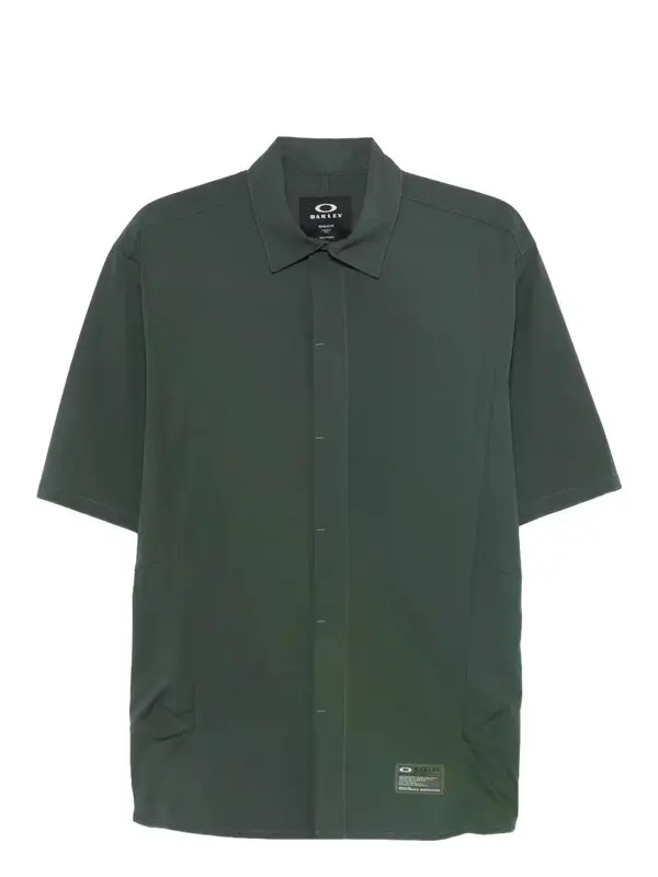 Oakley Short-sleeve Logo-patch Shirt - Green