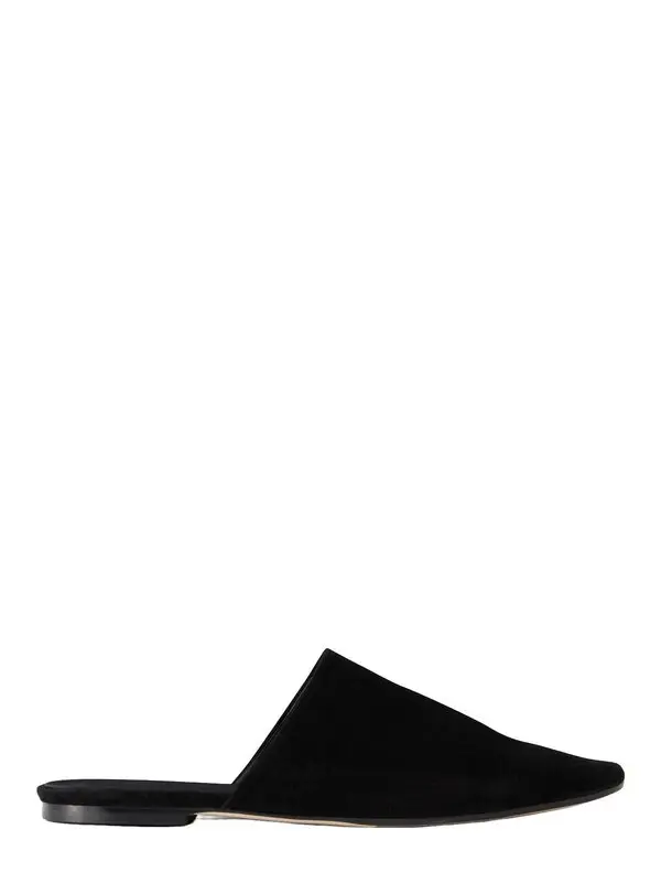 AeydĒ Rega Suede Slides - Black