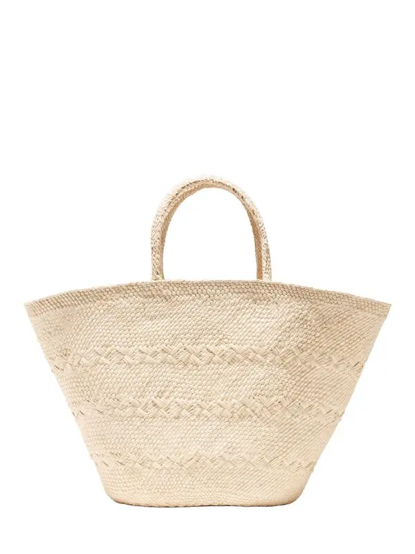 NILI LOTAN Medium Faye Raffia Bag - Natural