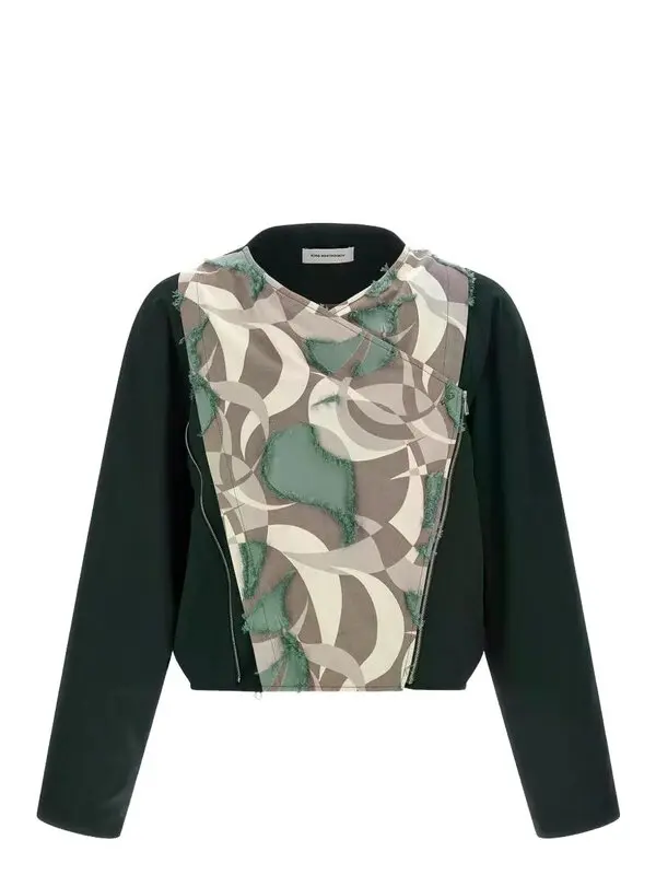 KIKO KOSTADINOV Geometric-pattern Blouson - Green