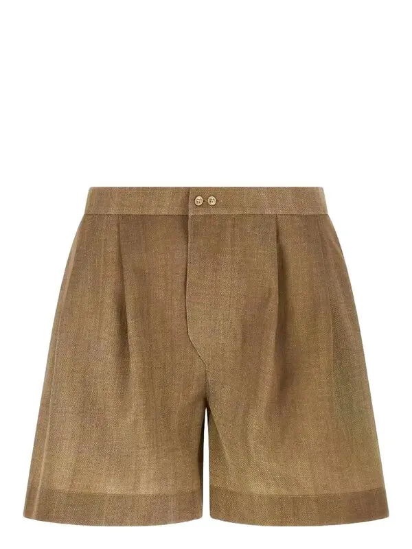 Ermanno Scervino Pleated Shorts - Brown