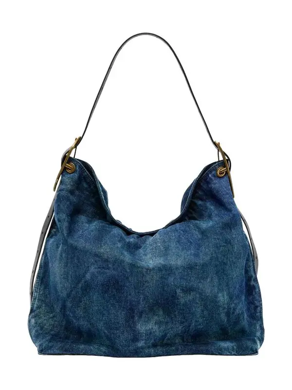 DIESEL® D-line Denim Shoulder Bag - Blue