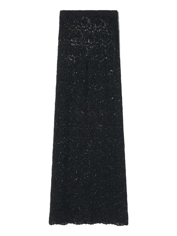 NILI LOTAN Nika Knitted Long Skirt - Stylefabric-1