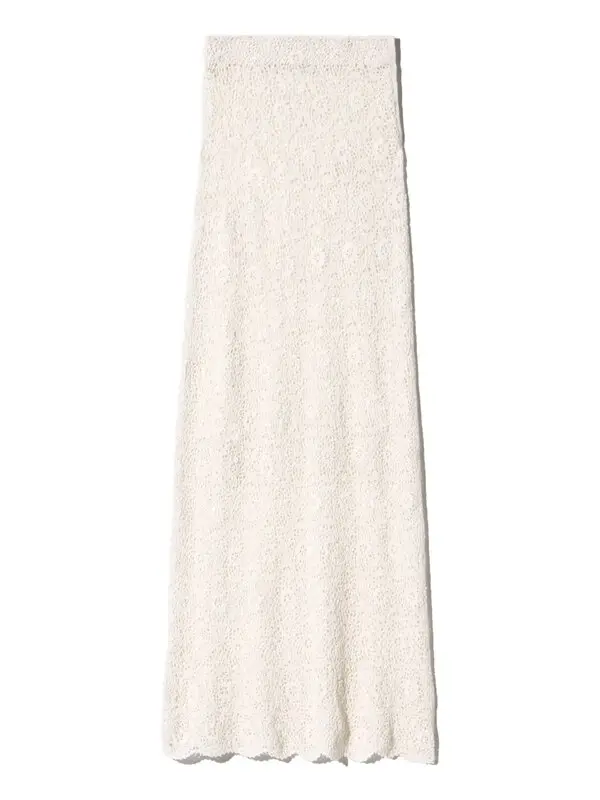 NILI LOTAN Nika Knitted Long Skirt - Stylefabric-2