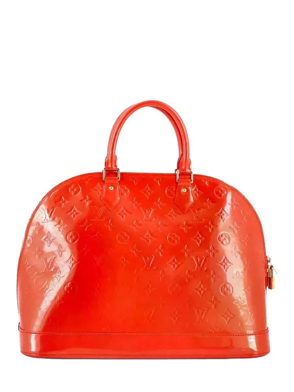 LOUIS VUITTON Alma Handbag Monogram Vernis Gm - Red