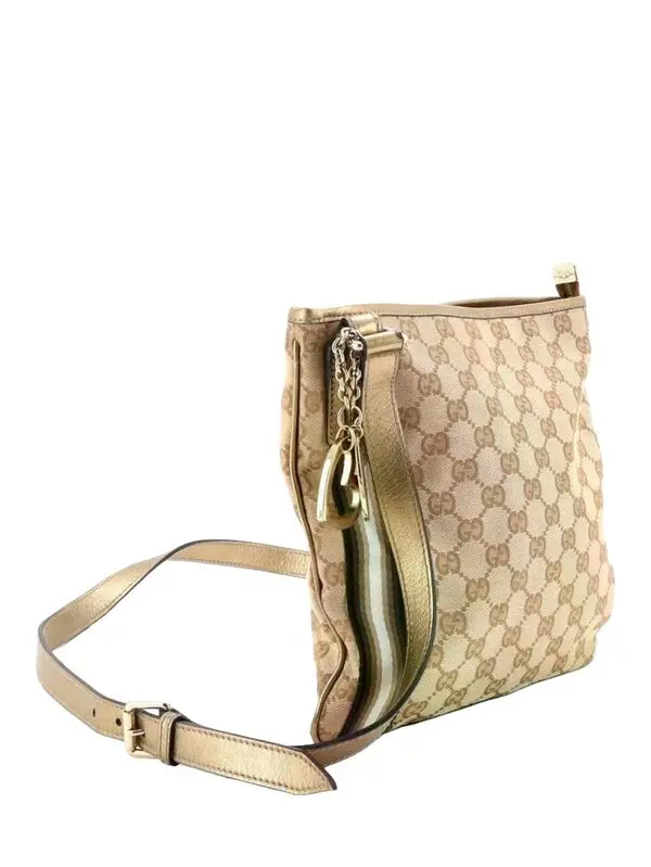 Gucci Jolicoeur Messenger Bag Gg Canvas Crossbody Bag - Brown