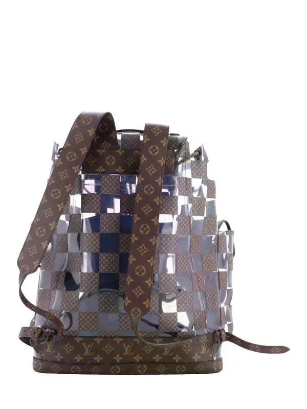 LOUIS VUITTON Christopher Limited Edition Monogram Chess Gm Backpack - Brown