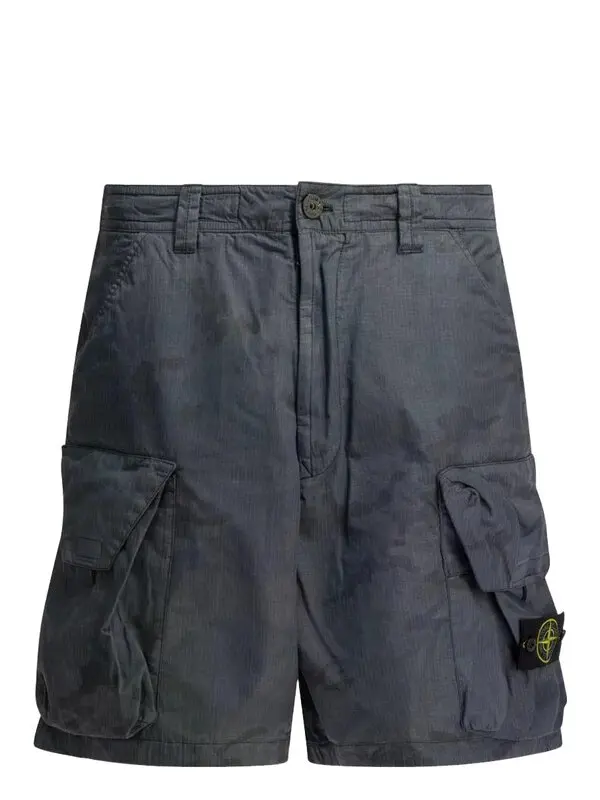 Stone Island Logo-patch Shorts - Grey