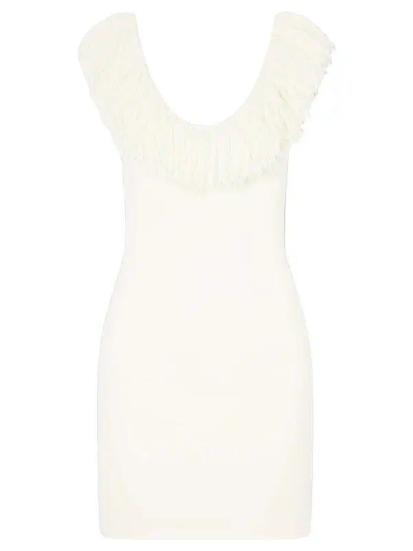 SIR. Marcelline Fringed Mini Dress - Ivory