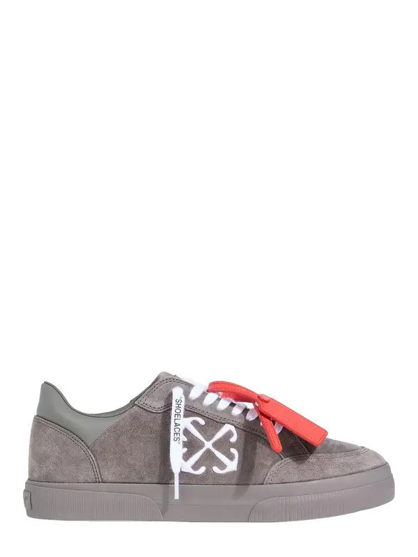 Off-White Vulcanized Suede Sneakers - Gray
