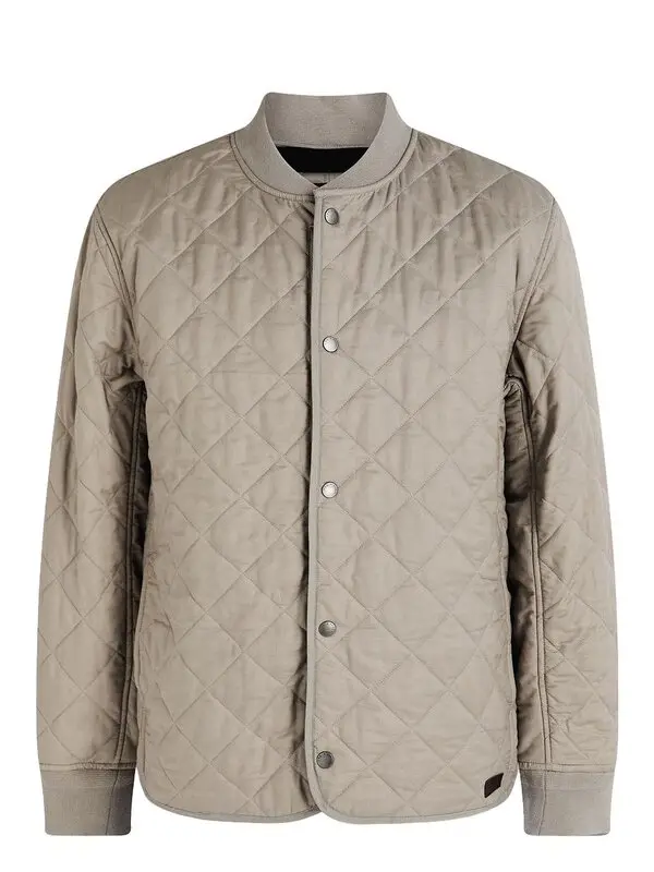 Rag & Bone Focus Quilted Cotton-blend Twill Jacket - Stone